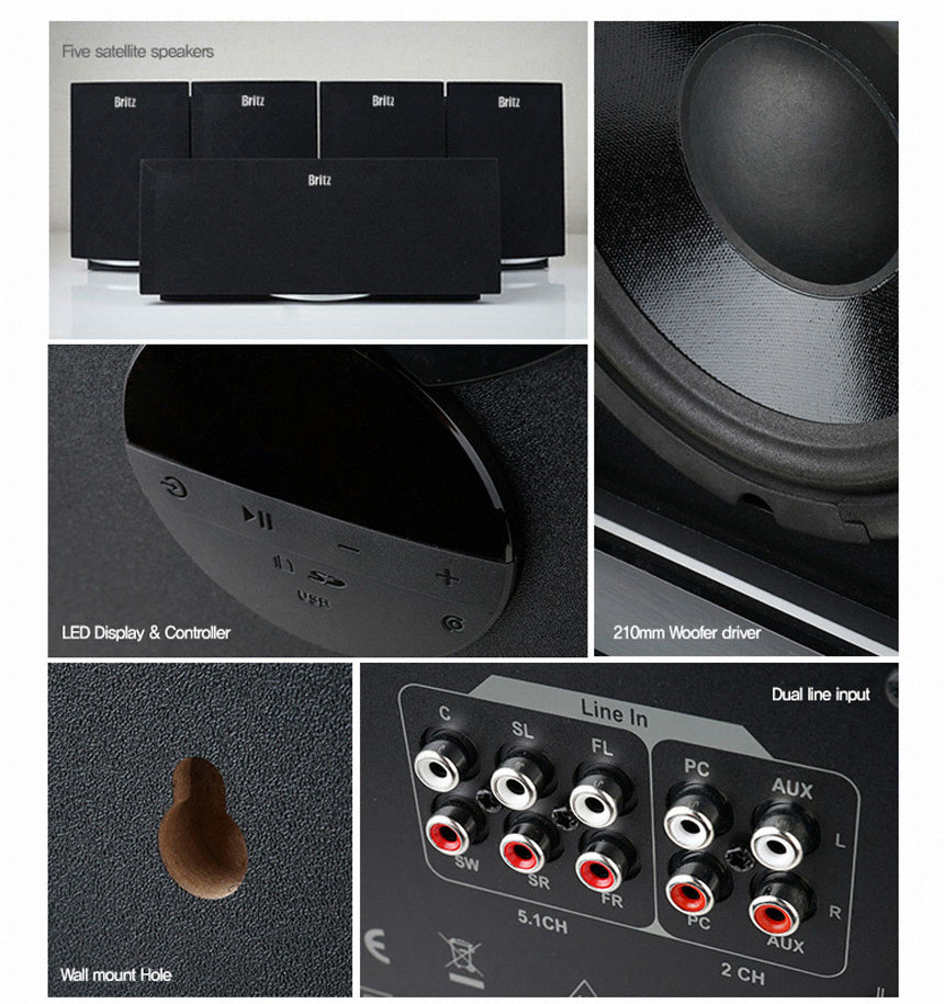 5.1 채널 멀티 홈시어터 시스템_BR-5100 T3 : 네이버 블로그